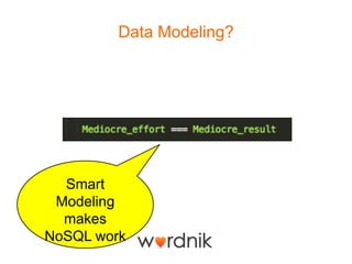 Data Modeling for NoSQL | PPTX