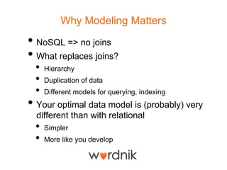Data Modeling for NoSQL | PPT