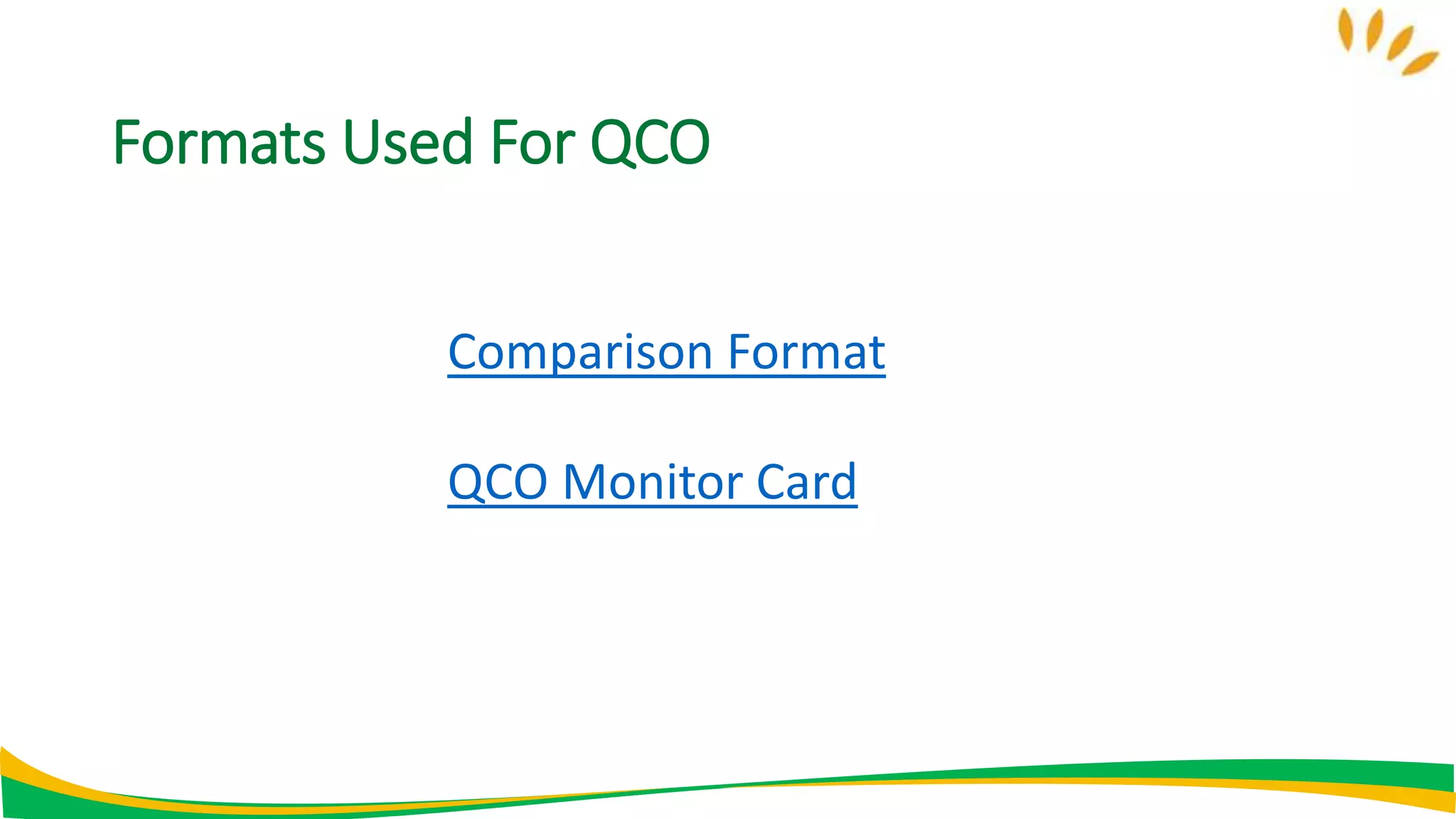 QCO presentation | PPTX