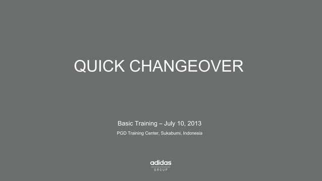 QCO (Quick Change Over) | PPT