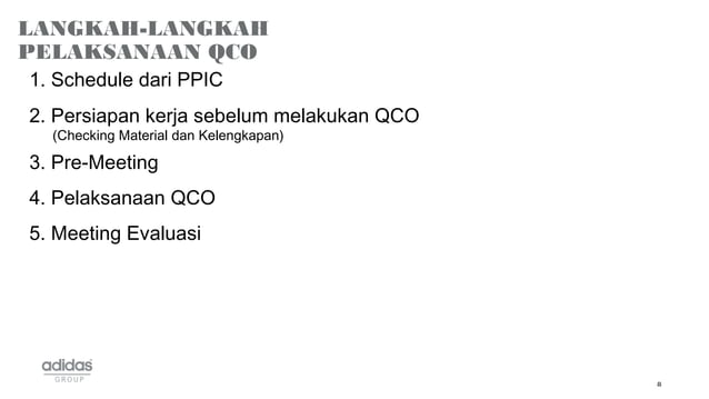 QCO (Quick Change Over) | PPT