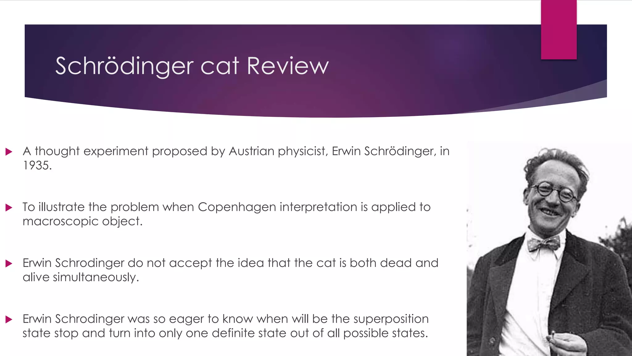 Schrodinger cat (Copenhagen & Many-worlds interpretation + phase ...