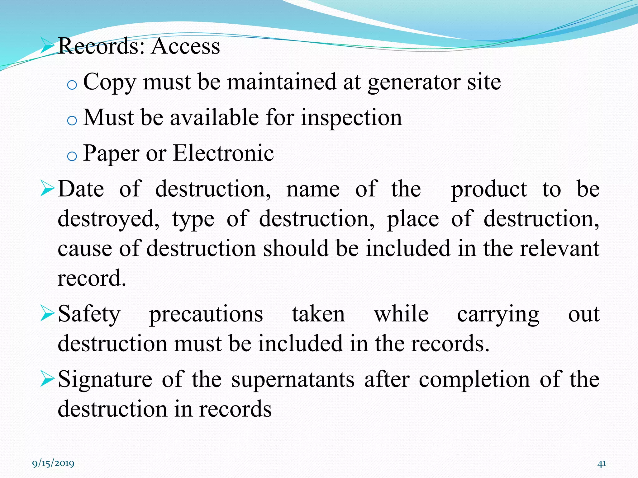 Handling of waste and Scrap disposal | PPTX