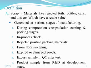 Handling of waste and Scrap disposal | PPTX