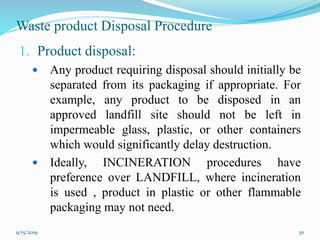 Handling of waste and Scrap disposal | PPTX