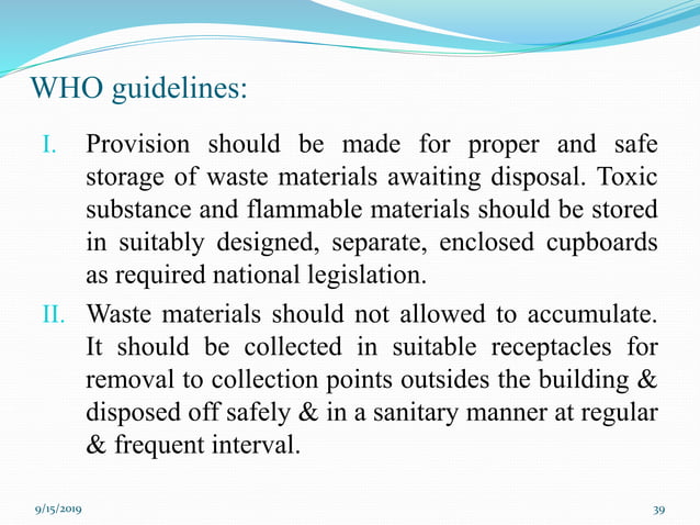 Handling of waste and Scrap disposal | PPT
