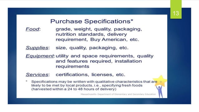 Purchase specifications & Maintenance of stores For Raw materials | PPTX | Business | Business ...
