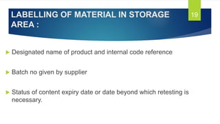 Purchase specifications & Maintenance of stores For Raw materials | PPTX