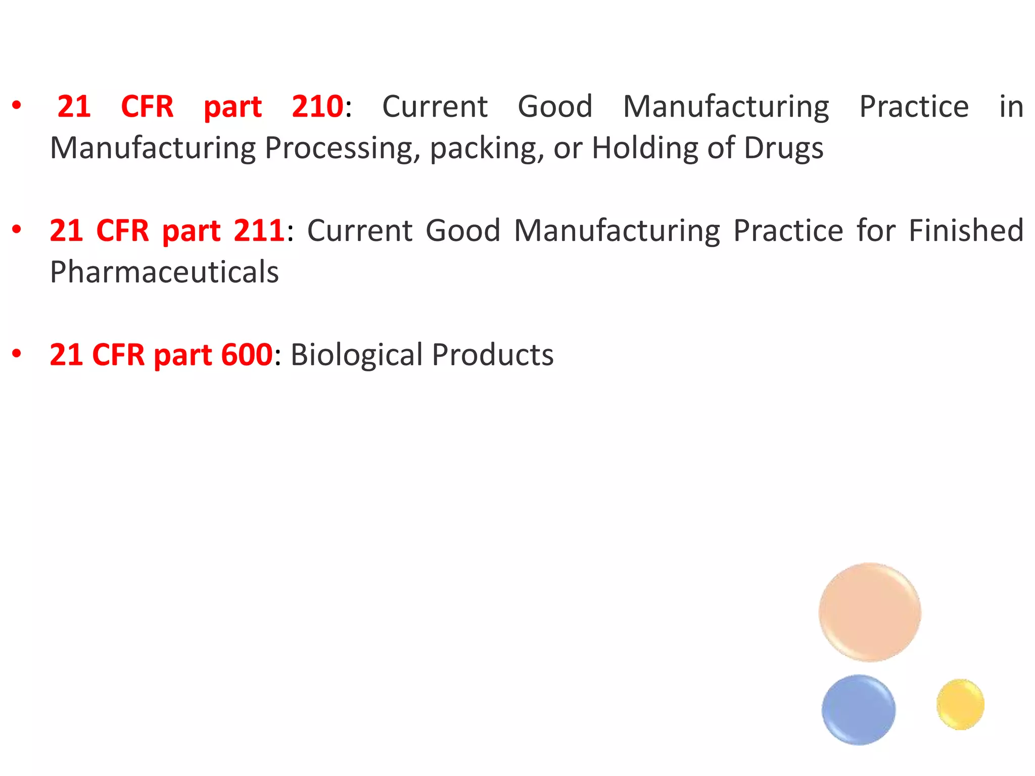 CGMP guidelines | PPTX