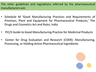 CGMP guidelines | PPTX