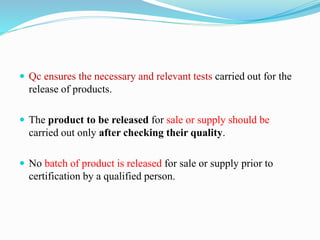 Quality assurance, quality control, good laboratory practice | PPTX