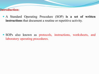 Quality assurance, quality control, good laboratory practice | PPTX