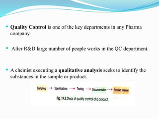 Quality assurance, quality control, good laboratory practice | PPTX