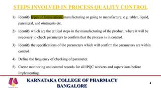 QC & QA IPQC & FPQC | PPTX | Pharmaceutical Industry | Industries