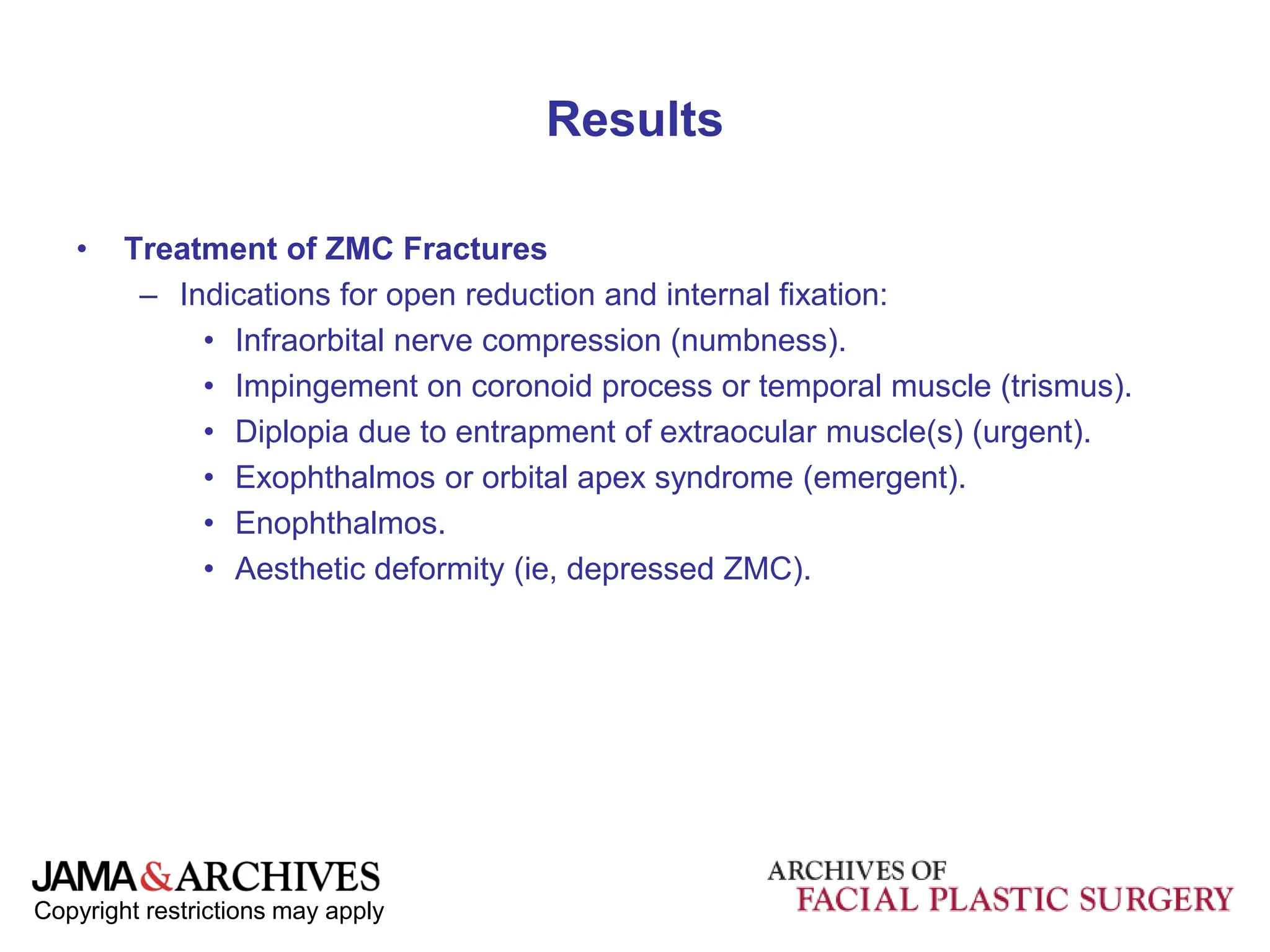 ZYGOMATICOMAXILLARY FRACTURES AND MANAGEMENT | PPT