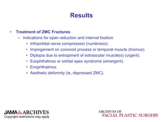 ZYGOMATICOMAXILLARY FRACTURES AND MANAGEMENT | PPT