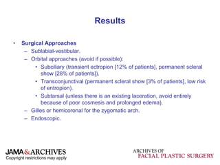 ZYGOMATICOMAXILLARY FRACTURES AND MANAGEMENT | PPT