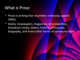 Qcr520 lesson 16 teaching prose | PPT