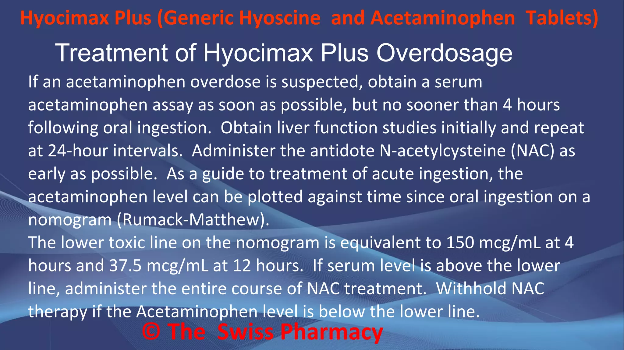 Hyocimax Plus (Generic Hyoscine and Acetaminophen Tablets) | PDF