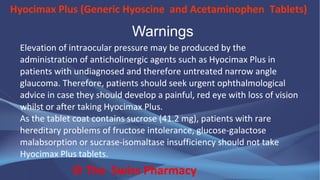 Hyocimax Plus (Generic Hyoscine and Acetaminophen Tablets) | PDF