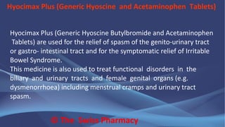 Hyocimax Plus (Generic Hyoscine and Acetaminophen Tablets) | PDF