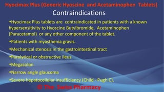 Hyocimax Plus (Generic Hyoscine and Acetaminophen Tablets) | PDF