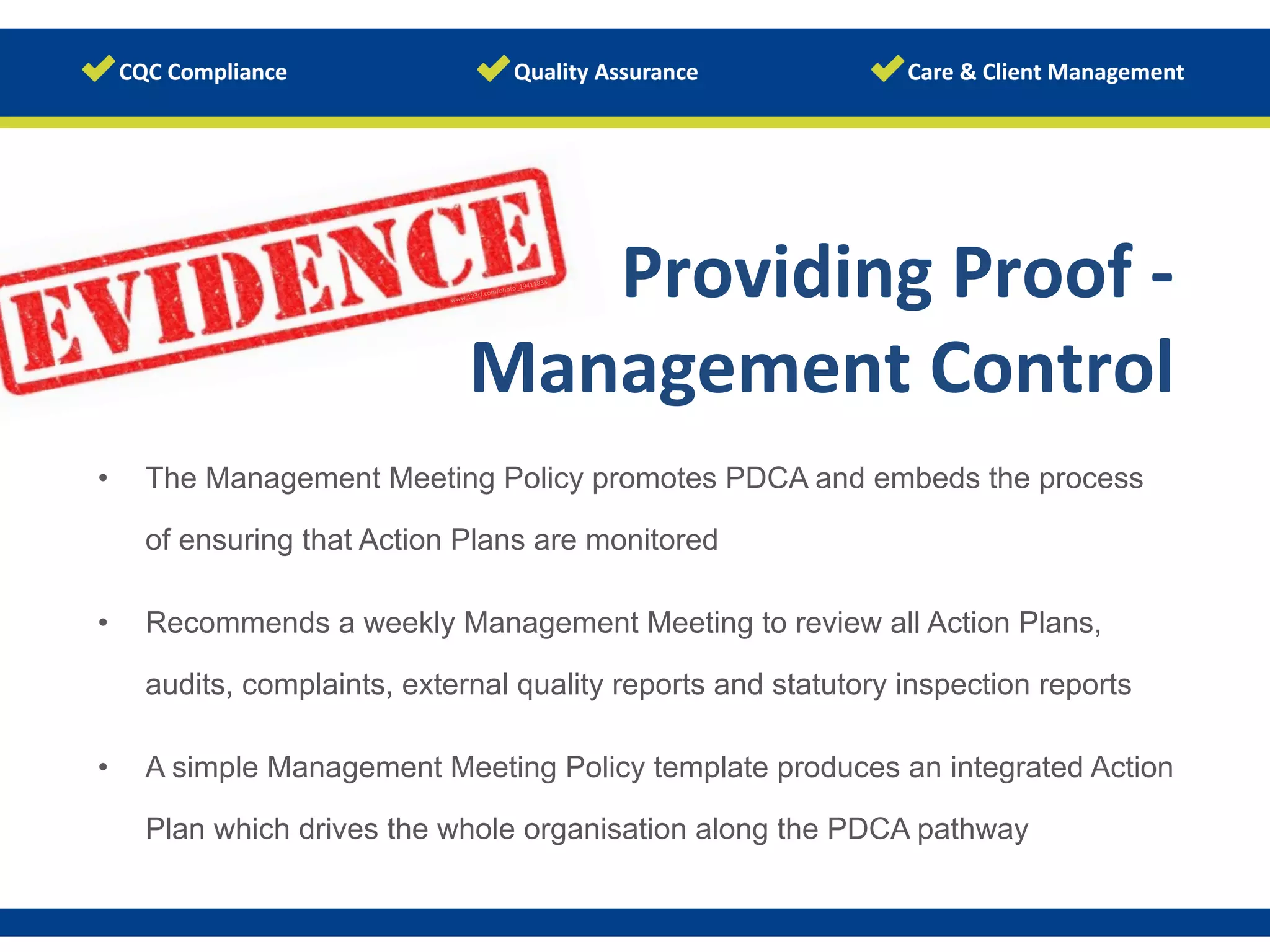 CQC: First Inspection: A Survival Guide | PPT