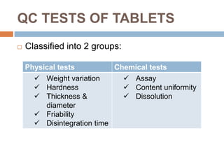qc solid dosage form in pharmaceutical preparation.pptx