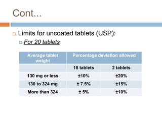 qc solid dosage form in pharmaceutical preparation.pptx