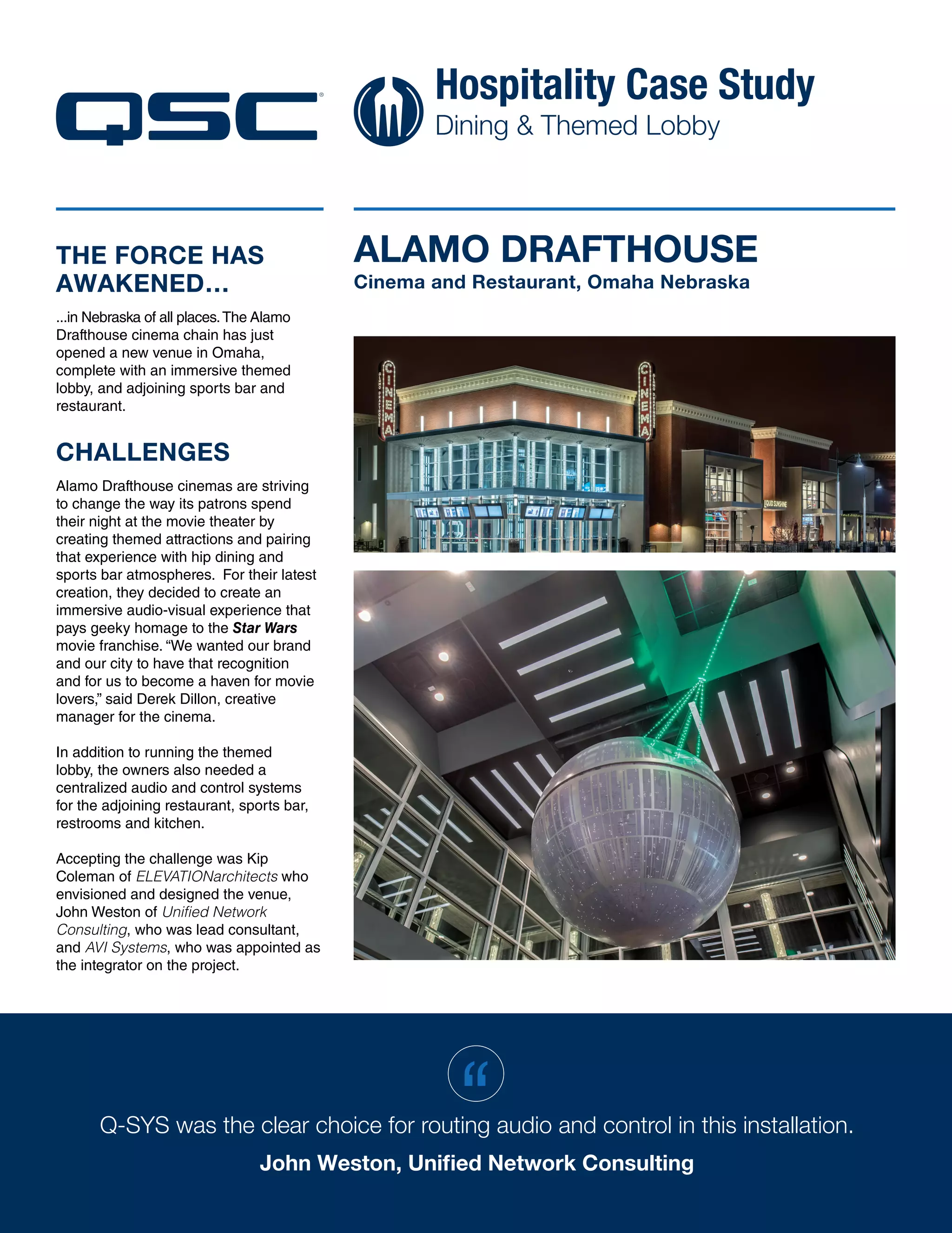 QSC Q-Sys ALAMO DRAFT HOUSE | PDF | Technology & Computing