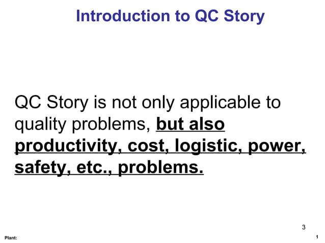 Qc story | PPT