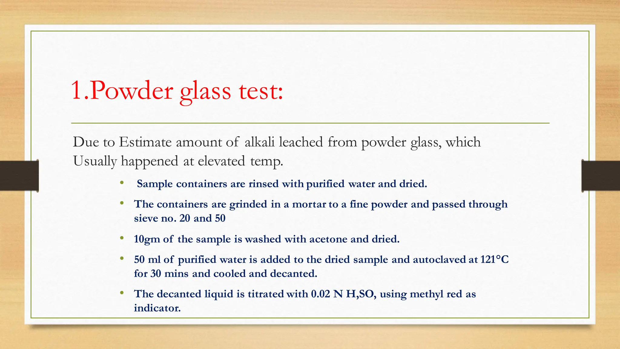 Quality control test of glass containers | PDF