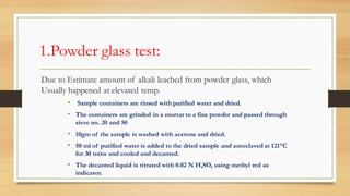 Quality control test of glass containers | PDF