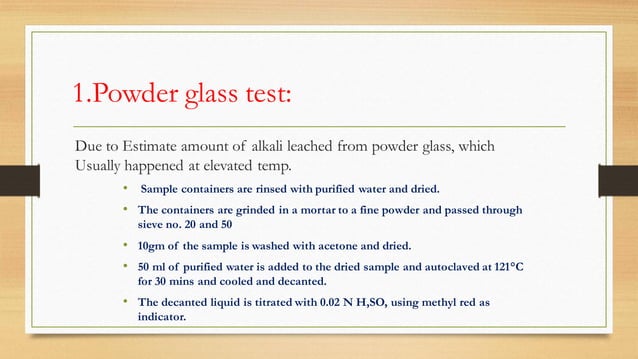 Quality control test of glass containers | PDF | Chemistry | Science