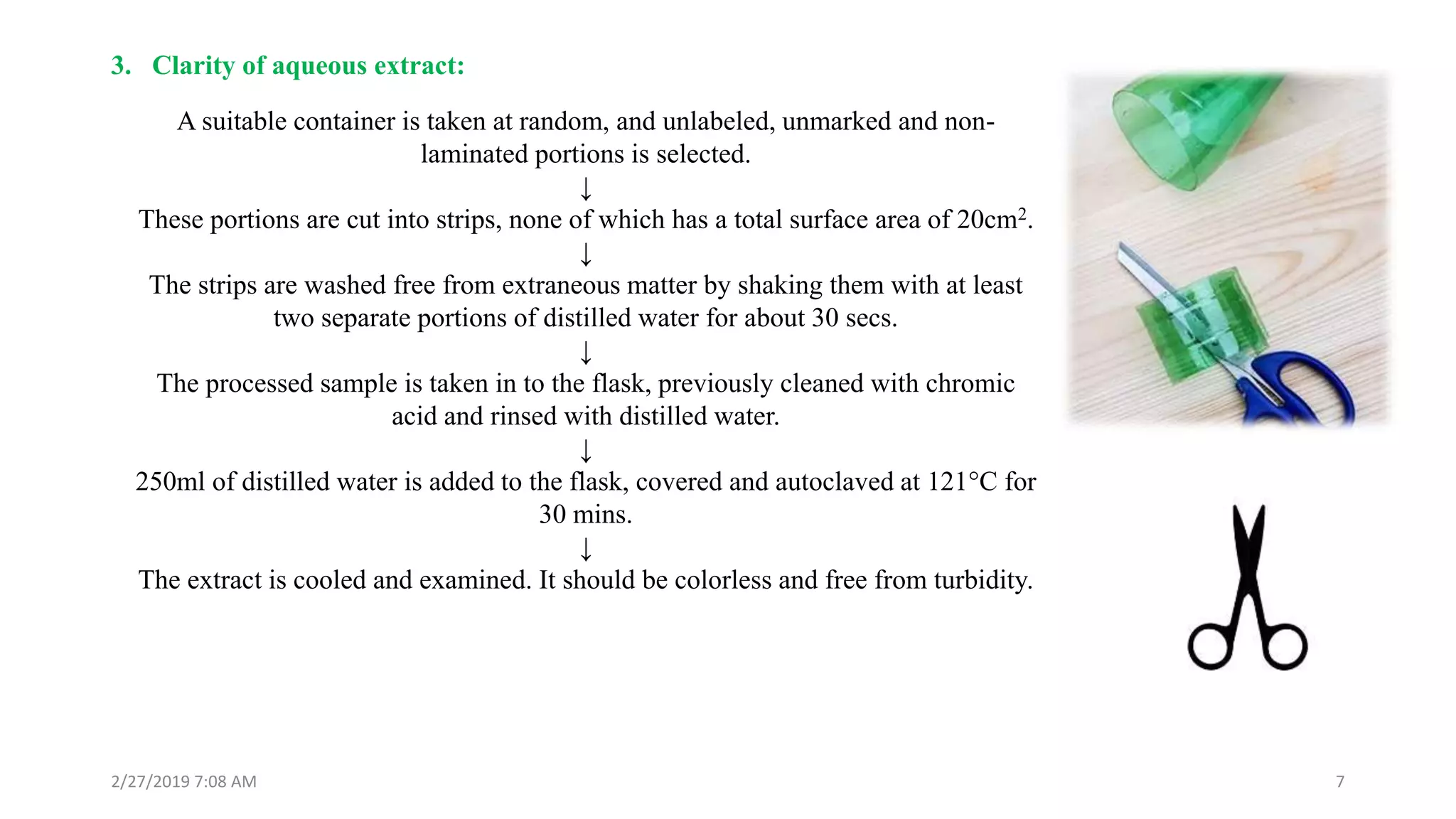 Quality Control tests for pharmaceutical containers, closures and ...