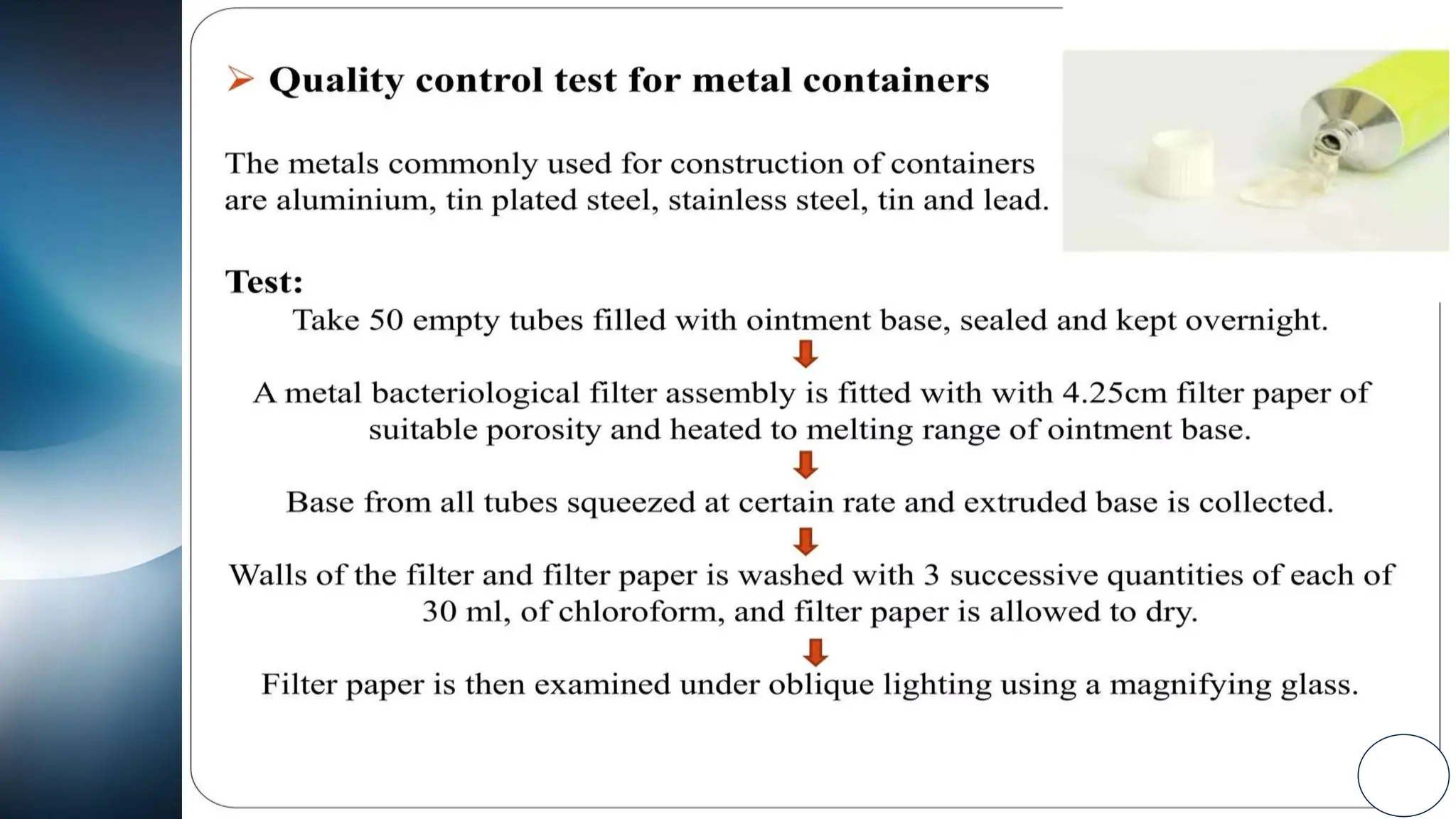 QC test for Packaging Materials used in Pharmaceuticals.pptx