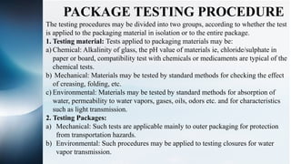 QC test for Packaging Materials used in Pharmaceuticals.pptx