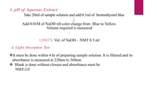 Qc test for plastics,metallic tins,closures, collapsible tubes ...