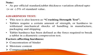 Qc test for tablet | PPT