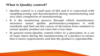 Qc test for tablet | PPTX