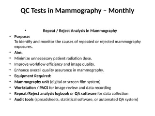Quality control & quality Assurance Tests in Mammography.pptx