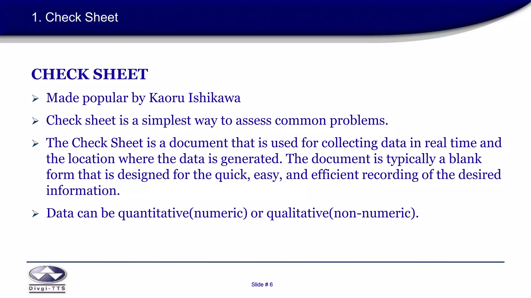 7 QC(Quality Control) Tools | PPTX