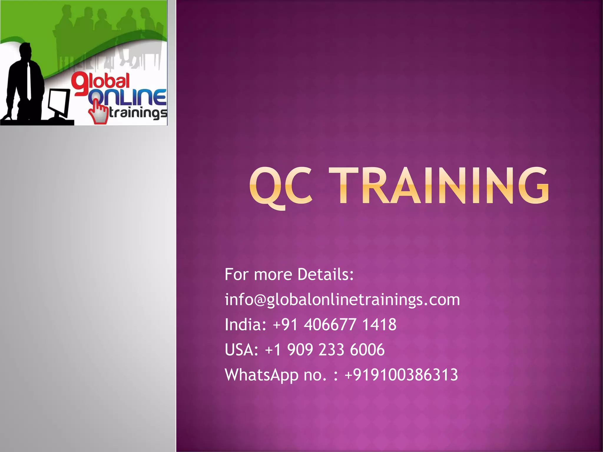 Qc training | PDF