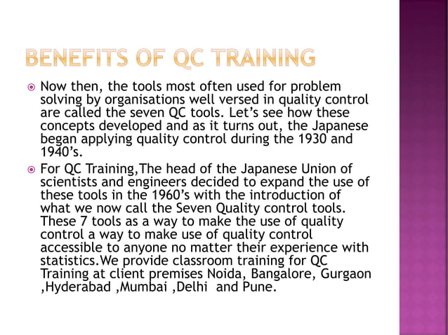 Qc training | PPT