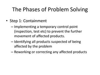 Qc training problem solving | PPTX