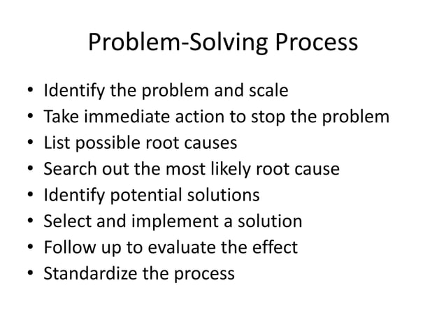 Qc training problem solving | PPTX
