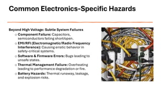 Electronics and Electrical Safety Practice | PDF