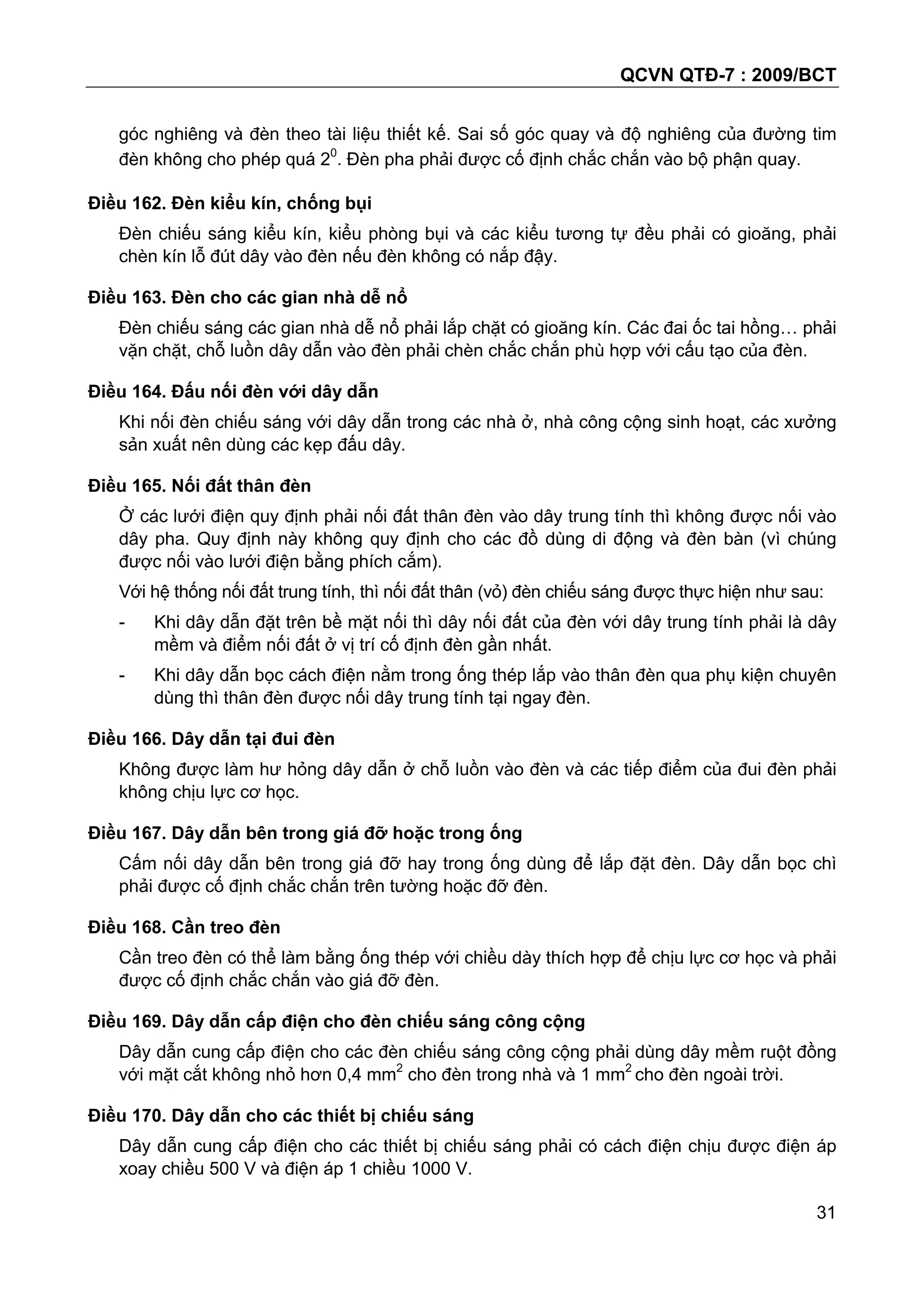 Qcvn qtd 07 2008 bct thi cong cac cong trinh dien | PDF