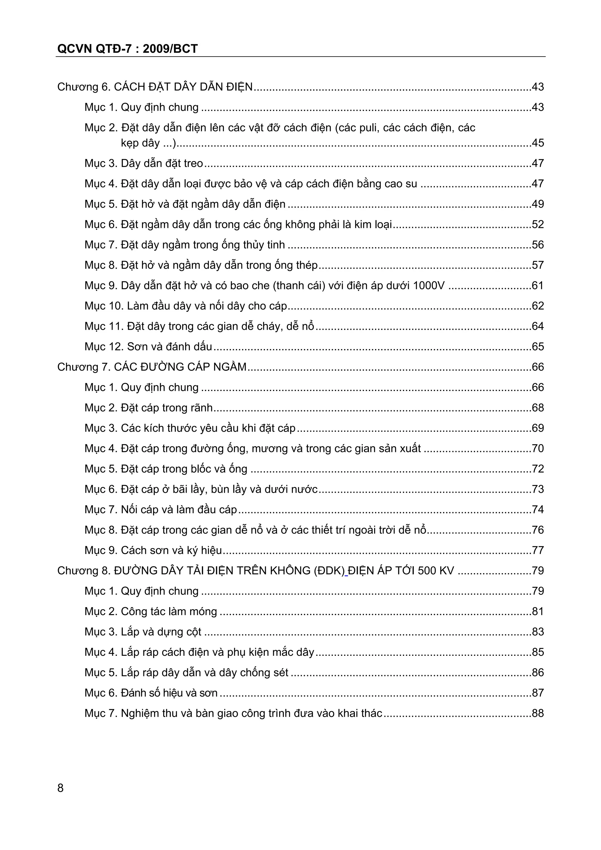 Qcvn qtd 07 2008 bct thi cong cac cong trinh dien | PDF