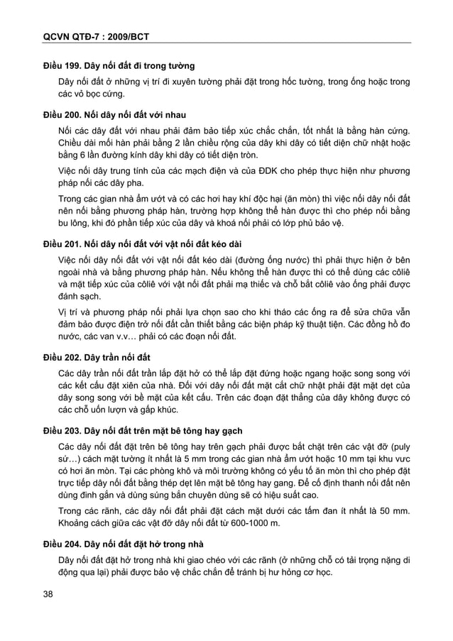 Qcvn qtd 07 2008 bct thi cong cac cong trinh dien | PDF